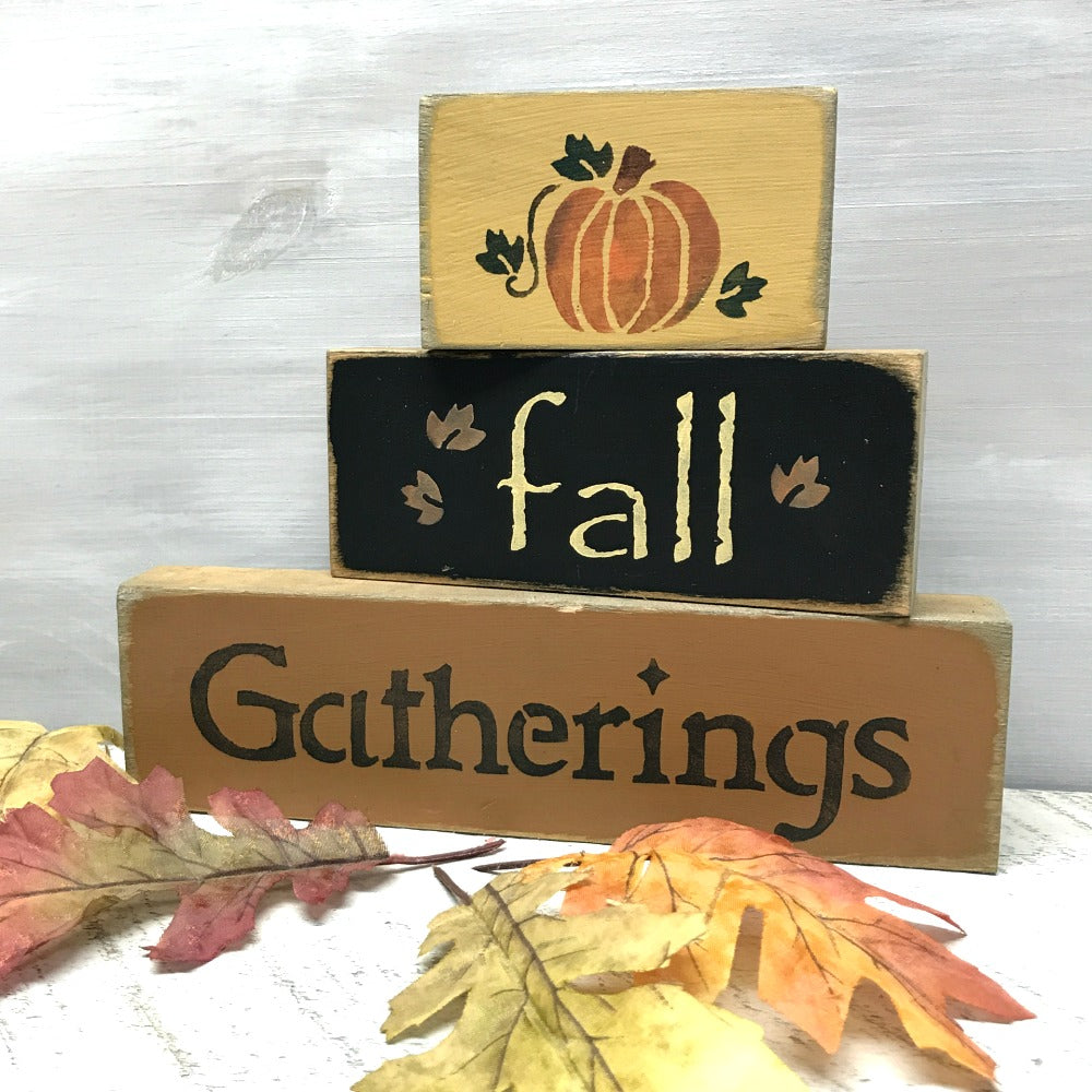 Fall Gatherings, Stacking Signs – Woodticks Wood'n Signs