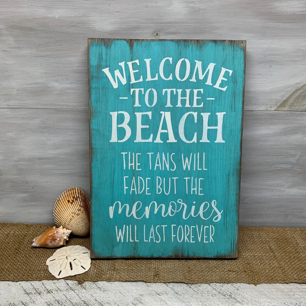 Beach Sign, Welcome To The Beach, Beach Wood Sign, Beach Lover Gift ...