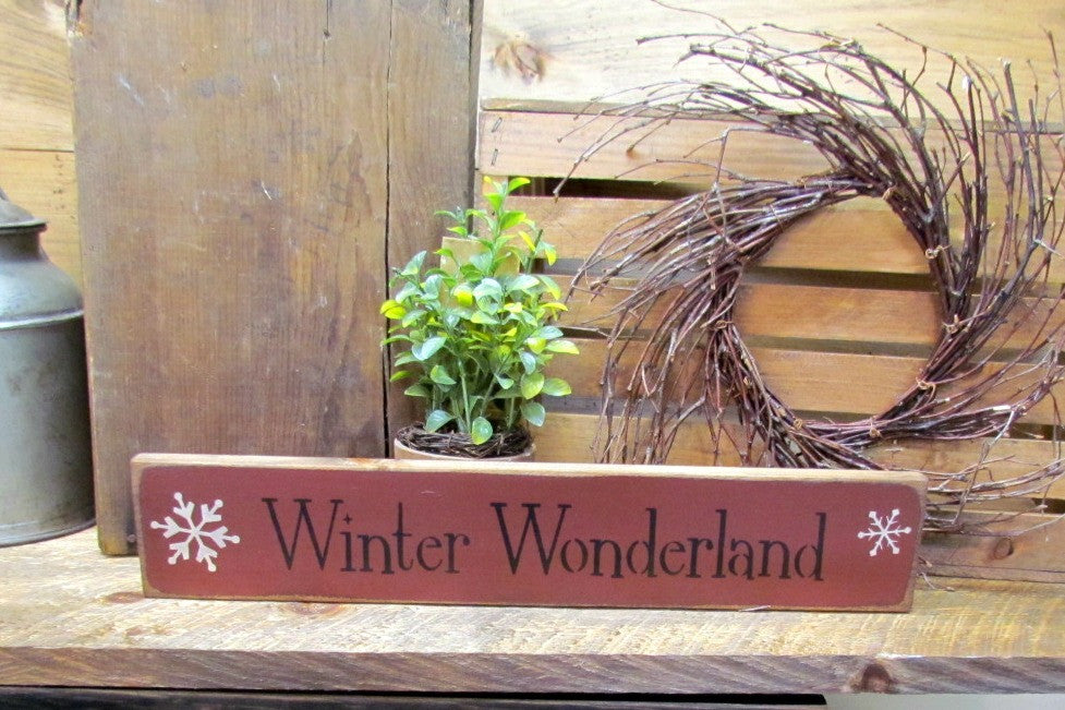 Winter Wonderland, Wooden Winter Decor – Woodticks Wood'n Signs